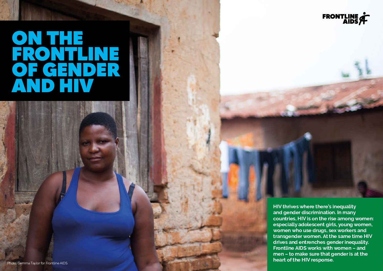 On the frontline of gender and HIV - Frontline AIDS : Frontline AIDS