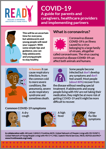 COVID-19: Keeping young people healthy - Frontline AIDS : Frontline AIDS