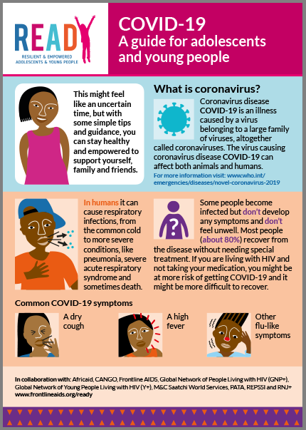 COVID-19: Keeping young people healthy - Frontline AIDS : Frontline AIDS