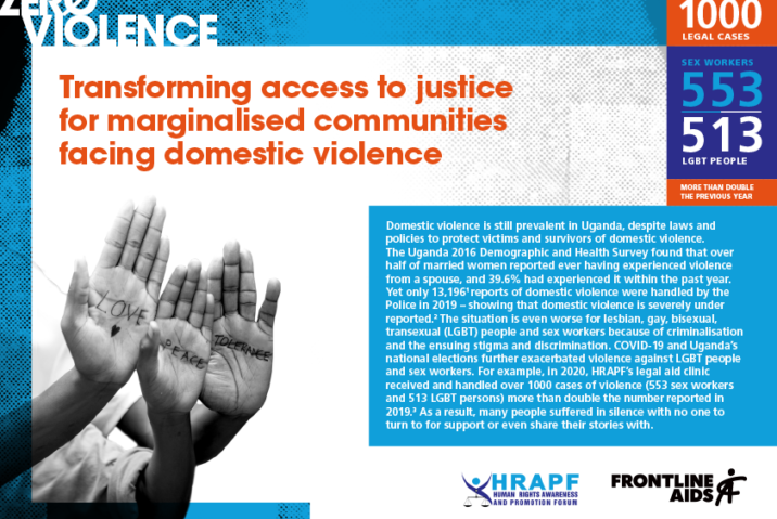 Zero Violence - Frontline AIDS : Frontline AIDS